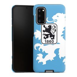DeinDesign Galaxy S20 Handy Panzer Handyh&uuml;lle robuste Outdoor H&uuml;lle Schutzh&uuml;lle matt Tsv 1860 M&uuml;nchen Official Licensed Product Coat Of Arms Tough Case