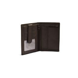 Spirit of Colours Ledergeldb&ouml;rse quer braun genarbt