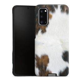 DeinDesign Galaxy S20 Handy Panzer Handyh&uuml;lle robuste Outdoor H&uuml;lle Schutzh&uuml;lle matt Fur Cow Skin Cow Tough Case