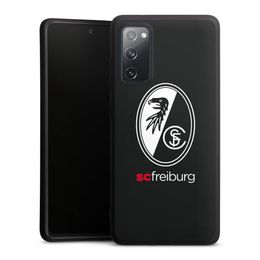 DeinDesign Galaxy S20 FE Handy Premium Silikon H&uuml;lle Handyh&uuml;lle schwarz Case Sc Freiburg Official Licensed Product Coat Of Arms Silikon Premium Case