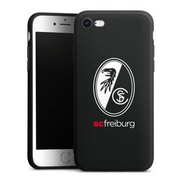 DeinDesign iPhone SE (2022) Handy Premium Silikon H&uuml;lle Handyh&uuml;lle schwarz Case Coat Of Arms Official Licensed Product Sc Freiburg Silikon Premium Case