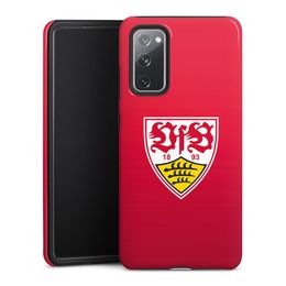 DeinDesign Galaxy S20 FE 5G Handy Panzer Handyh&uuml;lle robuste Outdoor H&uuml;lle Schutzh&uuml;lle gl&auml;nzend Logo Vfb Stuttgart Official Licensed Product Tough Case