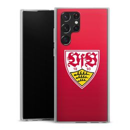 DeinDesign Galaxy S22 Ultra Handy Silikon H&uuml;lle Case transparent Handyh&uuml;lle Logo Official Licensed Product Vfb Stuttgart Silikon Case