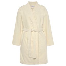 Lascana Bademantel Damen Gr&ouml;&szlig;e L creme