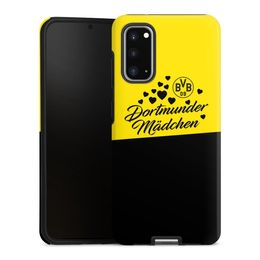 DeinDesign Galaxy S20 Handy Panzer Handyh&uuml;lle robuste Outdoor H&uuml;lle Schutzh&uuml;lle matt Bvb Dortmunder Girl Borussia Dortmund Tough Case