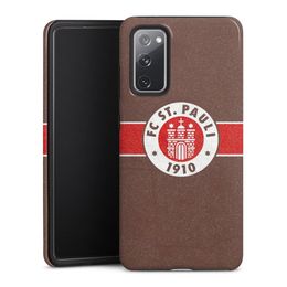 DeinDesign Galaxy S20 FE 5G Handy Panzer Handyh&uuml;lle robuste Outdoor H&uuml;lle Schutzh&uuml;lle gl&auml;nzend Logo Official Licensed Product Fc St. Pauli Tough Case