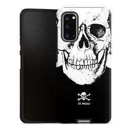 DeinDesign Galaxy S20 Handy Panzer Handyh&uuml;lle robuste Outdoor H&uuml;lle Schutzh&uuml;lle matt Totenkopf Fc St. Pauli Official Licensed Product Tough Case