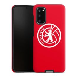 DeinDesign Galaxy S20 Handy Panzer Handyh&uuml;lle robuste Outdoor H&uuml;lle Schutzh&uuml;lle matt Official Licensed Product 1. Fc Union Berlin Bear Tough Case