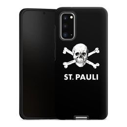 DeinDesign Galaxy S20 Handy Panzer Handyh&uuml;lle robuste Outdoor H&uuml;lle Schutzh&uuml;lle matt Totenkopf Fc St. Pauli Official Licensed Product Tough Case