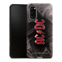 DeinDesign Galaxy S20 Handy Panzer Handyh&uuml;lle robuste Outdoor H&uuml;lle Schutzh&uuml;lle matt Logo Acdc Merchandise Tough Case