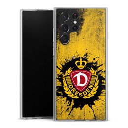 DeinDesign Galaxy S22 Ultra Handy Silikon H&uuml;lle Case transparent Handyh&uuml;lle Official Licensed Product Soccer Sg Dynamo Dresden Silikon Case