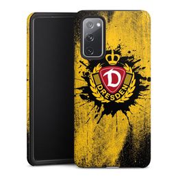 DeinDesign Galaxy S20 FE 5G Handy Panzer Handyh&uuml;lle robuste Outdoor H&uuml;lle Schutzh&uuml;lle gl&auml;nzend Sg Dynamo Dresden Soccer Official Licensed Product Tough Case