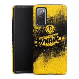 DeinDesign Galaxy S20 FE 5G Handy Panzer Handyh&uuml;lle robuste Outdoor H&uuml;lle Schutzh&uuml;lle gl&auml;nzend Logo Sg Dynamo Dresden Official Licensed Product Tough Case