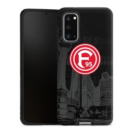 DeinDesign Galaxy S20 Handy Panzer Handyh&uuml;lle robuste Outdoor H&uuml;lle Schutzh&uuml;lle matt Logo Official Licensed Product Fortuna D&uuml;sseldorf Tough Case