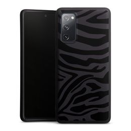DeinDesign Galaxy S20 FE Handy Premium Silikon H&uuml;lle Handyh&uuml;lle schwarz Case Muster Black Silikon Premium Case