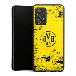 DeinDesign Galaxy A52s 5G Handy Premium Silikon H&uuml;lle Handyh&uuml;lle schwarz Case Borussia Dortmund Bvb Official Licensed Product Silikon Premium Case