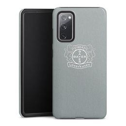 DeinDesign Galaxy S20 FE 5G Handy Panzer Handyh&uuml;lle robuste Outdoor H&uuml;lle Schutzh&uuml;lle gl&auml;nzend Bayer 04 Leverkusen Official Licensed Product Coat Of Arms Tough 