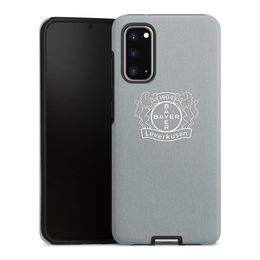 DeinDesign Galaxy S20 Handy Panzer Handyh&uuml;lle robuste Outdoor H&uuml;lle Schutzh&uuml;lle matt Bayer 04 Leverkusen Coat Of Arms Official Licensed Product Tough Case