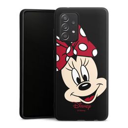 DeinDesign Galaxy A52s 5G Handy Premium Silikon H&uuml;lle Handyh&uuml;lle schwarz Case Official Licensed Product Minnie Mouse Disney Silikon Premium Case