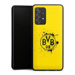 DeinDesign Galaxy A52s 5G Handy Premium Silikon H&uuml;lle Handyh&uuml;lle schwarz Case Bvb Official Licensed Product Borussia Dortmund Silikon Premium Case
