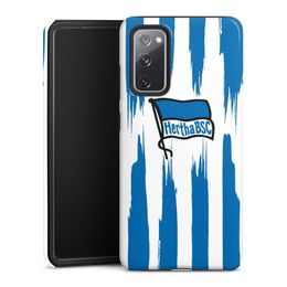 DeinDesign Galaxy S20 FE 5G Handy Panzer Handyh&uuml;lle robuste Outdoor H&uuml;lle Schutzh&uuml;lle gl&auml;nzend Official Licensed Product Bundesliga Hertha Bsc Tough Case