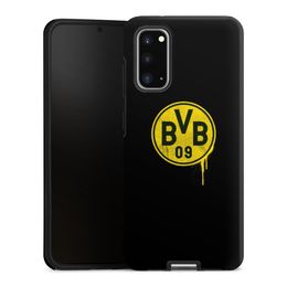 DeinDesign Galaxy S20 Handy Panzer Handyh&uuml;lle robuste Outdoor H&uuml;lle Schutzh&uuml;lle matt Borussia Dortmund Official Licensed Product Bvb Tough Case