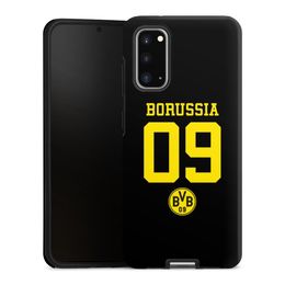 DeinDesign Galaxy S20 Handy Panzer Handyh&uuml;lle robuste Outdoor H&uuml;lle Schutzh&uuml;lle matt Jersey Bvb Borussia Dortmund Tough Case