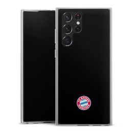 DeinDesign Galaxy S22 Ultra Handy Silikon H&uuml;lle Case transparent Handyh&uuml;lle Fcb Fc Bayern M&uuml;nchen Logo Silikon Case