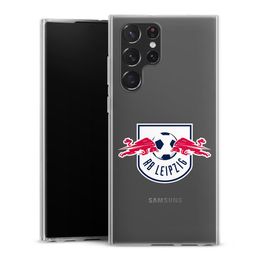 DeinDesign Galaxy S22 Ultra Handy Silikon H&uuml;lle Case transparent Handyh&uuml;lle Official Licensed Product Transparent Rb Leipzig Silikon Case
