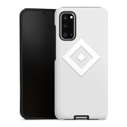 DeinDesign Galaxy S20 Handy Panzer Handyh&uuml;lle robuste Outdoor H&uuml;lle Schutzh&uuml;lle matt Hsv Coat Of Arms Hamburger Sv Tough Case