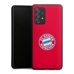 DeinDesign Galaxy A52s 5G Handy Premium Silikon H&uuml;lle Handyh&uuml;lle schwarz Case Fc Bayern M&uuml;nchen Logo Fcb Silikon Premium Case