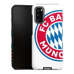 DeinDesign Galaxy S20 Handy Panzer Handyh&uuml;lle robuste Outdoor H&uuml;lle Schutzh&uuml;lle matt Fc Bayern M&uuml;nchen Fcb Logo Tough Case