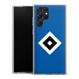 DeinDesign Galaxy S22 Ultra Handy Silikon H&uuml;lle Case transparent Handyh&uuml;lle Logo Hsv Hamburger Sv Silikon Case