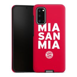 DeinDesign Galaxy S20 Handy Panzer Handyh&uuml;lle robuste Outdoor H&uuml;lle Schutzh&uuml;lle matt Fcb Mia San Mia Fc Bayern M&uuml;nchen Tough Case