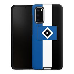 DeinDesign Galaxy S20 Handy Panzer Handyh&uuml;lle robuste Outdoor H&uuml;lle Schutzh&uuml;lle matt Stripes Hamburger Sv Hsv Tough Case