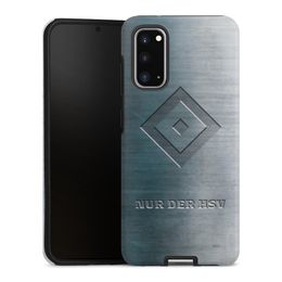DeinDesign Galaxy S20 Handy Panzer Handyh&uuml;lle robuste Outdoor H&uuml;lle Schutzh&uuml;lle matt Hamburger Sv Metallic Look Hsv Tough Case