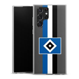DeinDesign Galaxy S22 Ultra Handy Silikon H&uuml;lle Case transparent Handyh&uuml;lle Hamburger Sv Transparent Hsv Silikon Case
