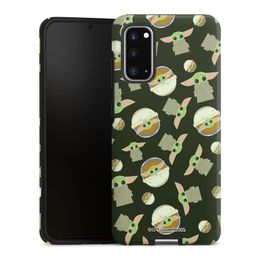 DeinDesign Galaxy S20 Handy Panzer Handyh&uuml;lle robuste Outdoor H&uuml;lle Schutzh&uuml;lle matt Official Licensed Product Star Wars Muster Baby Yoda Tough Case