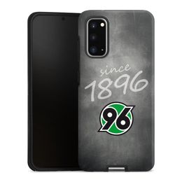 DeinDesign Galaxy S20 Handy Panzer Handyh&uuml;lle robuste Outdoor H&uuml;lle Schutzh&uuml;lle matt Official Licensed Product H96 Hannover 96 Tough Case