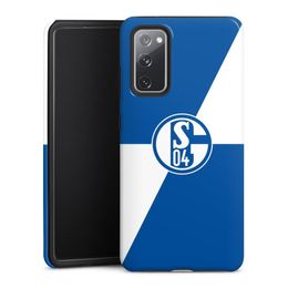 DeinDesign Galaxy S20 FE 5G Handy Panzer Handyh&uuml;lle robuste Outdoor H&uuml;lle Schutzh&uuml;lle gl&auml;nzend Official Licensed Product Fc Schalke 04 Bundesliga Tough Case