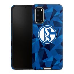 DeinDesign Galaxy S20 Handy Panzer Handyh&uuml;lle robuste Outdoor H&uuml;lle Schutzh&uuml;lle matt Camouflage Fc Schalke 04 Muster Tough Case