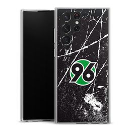 DeinDesign Galaxy S22 Ultra Handy Silikon H&uuml;lle Case transparent Handyh&uuml;lle Coat Of Arms H96 Hannover 96 Silikon Case