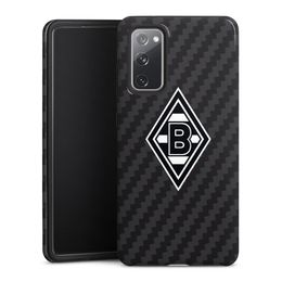 DeinDesign Galaxy S20 FE 5G Handy Panzer Handyh&uuml;lle robuste Outdoor H&uuml;lle Schutzh&uuml;lle gl&auml;nzend Carbon Gladbach Borussia M&ouml;nchengladbach Tough Case