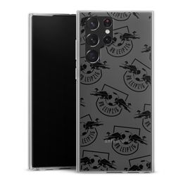 DeinDesign Galaxy S22 Ultra Handy Silikon H&uuml;lle Case transparent Handyh&uuml;lle Muster Rb Leipzig Transparent Silikon Case