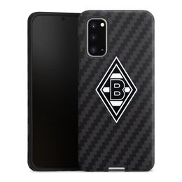 DeinDesign Galaxy S20 Handy Panzer Handyh&uuml;lle robuste Outdoor H&uuml;lle Schutzh&uuml;lle matt Carbon Gladbach Borussia M&ouml;nchengladbach Tough Case