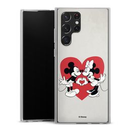 DeinDesign Galaxy S22 Ultra Handy Silikon H&uuml;lle Case transparent Handyh&uuml;lle Disney Heart Silikon Case
