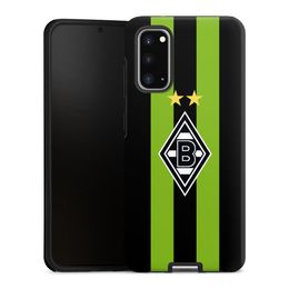 DeinDesign Galaxy S20 Handy Panzer Handyh&uuml;lle robuste Outdoor H&uuml;lle Schutzh&uuml;lle matt Stripes Borussia M&ouml;nchengladbach Gladbach Tough Case