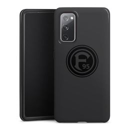 DeinDesign Galaxy S20 FE 5G Handy Panzer Handyh&uuml;lle robuste Outdoor H&uuml;lle Schutzh&uuml;lle gl&auml;nzend Logo F95 Fortuna D&uuml;sseldorf Tough Case