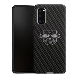 DeinDesign Galaxy S20 Handy Panzer Handyh&uuml;lle robuste Outdoor H&uuml;lle Schutzh&uuml;lle matt Rb Leipzig Carbon Metallic Look Tough Case