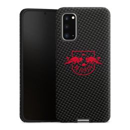 DeinDesign Galaxy S20 Handy Panzer Handyh&uuml;lle robuste Outdoor H&uuml;lle Schutzh&uuml;lle matt Rb Leipzig Official Licensed Product Carbon Tough Case